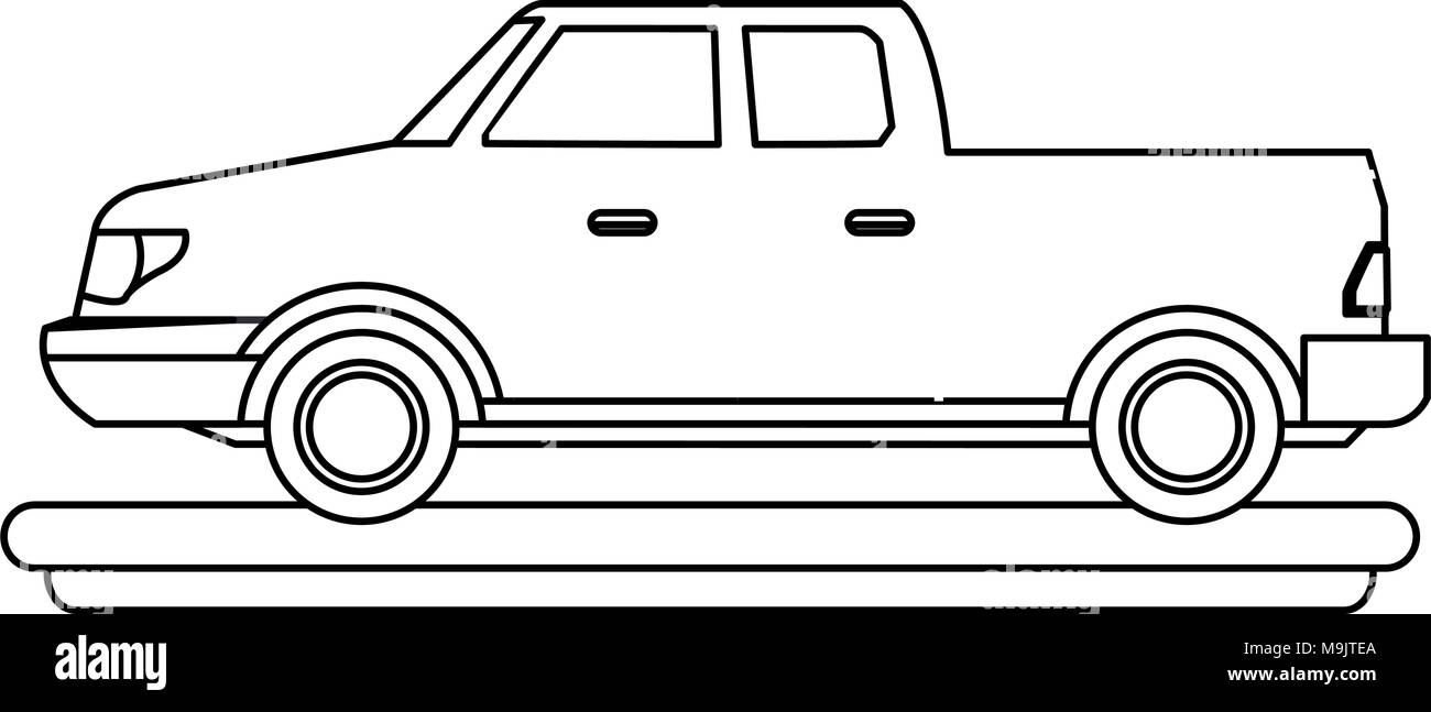 Pick up vehicle vector illustration graphic design Stock Vector Image ...