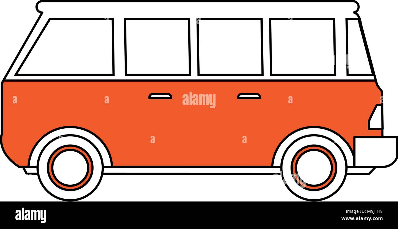 Retro van vehicle vector illustration graphic design Stock Vector Image ...