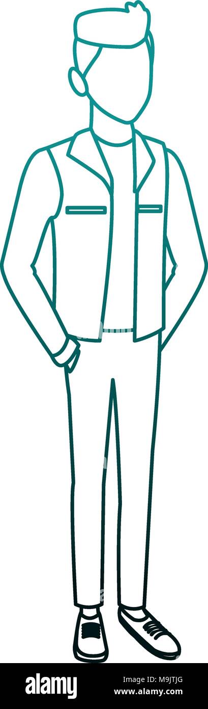 Young male student cartoon vector illustration graphic design Stock ...