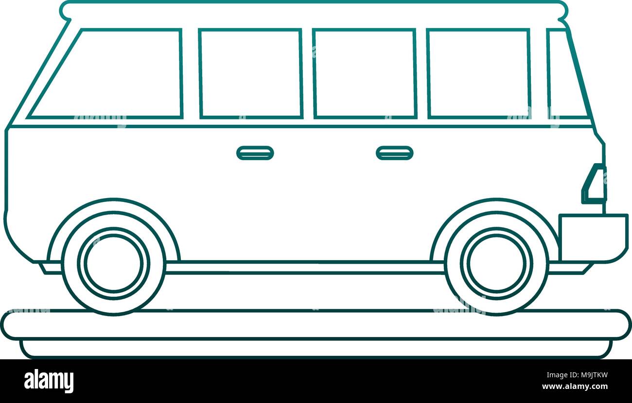 Retro van vehicle vector illustration graphic design Stock Vector Image ...