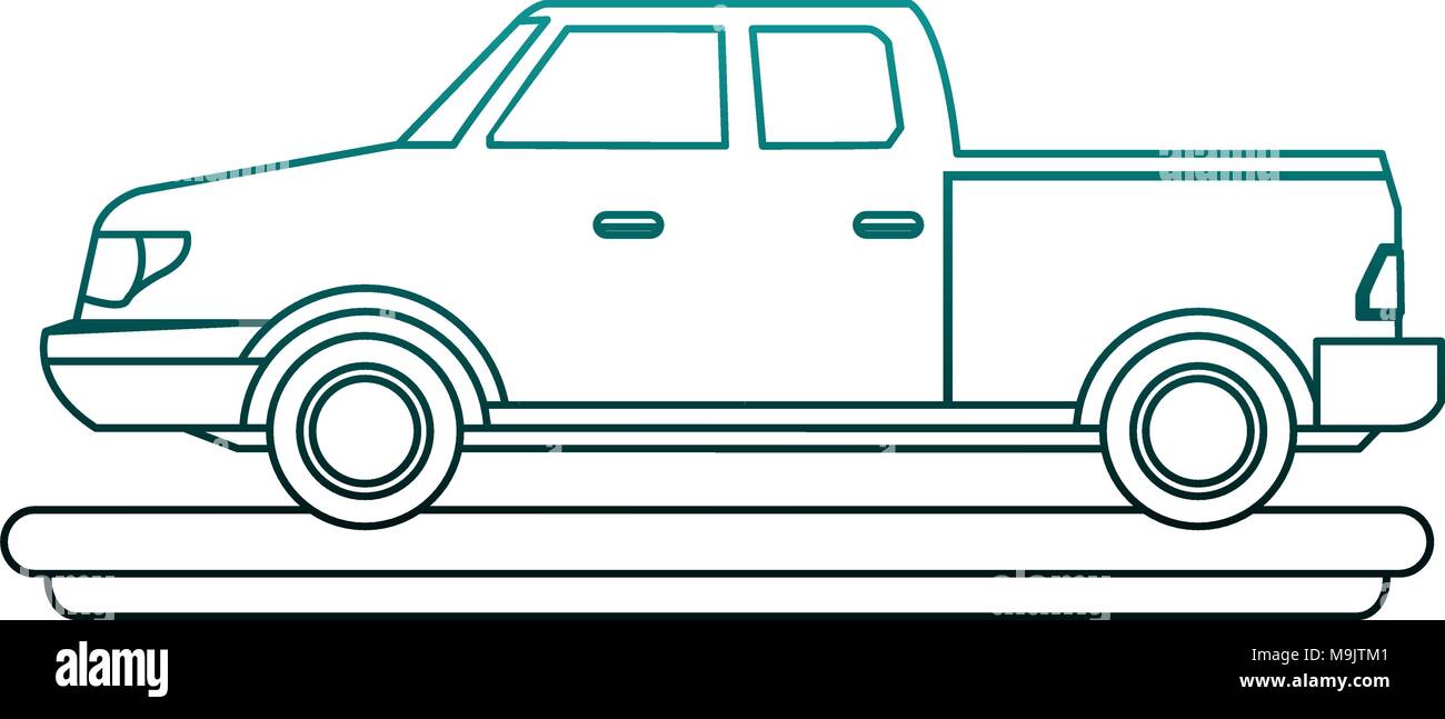 Pick up vehicle vector illustration graphic design Stock Vector Image ...