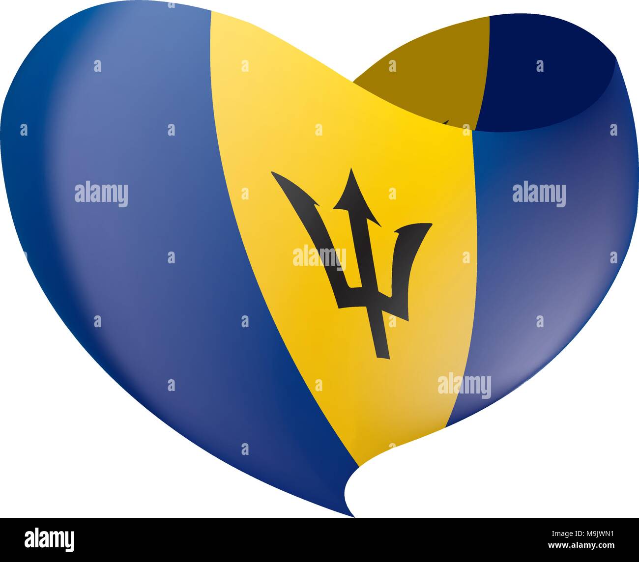 Barbados flag, vector illustration Stock Vector Image & Art - Alamy