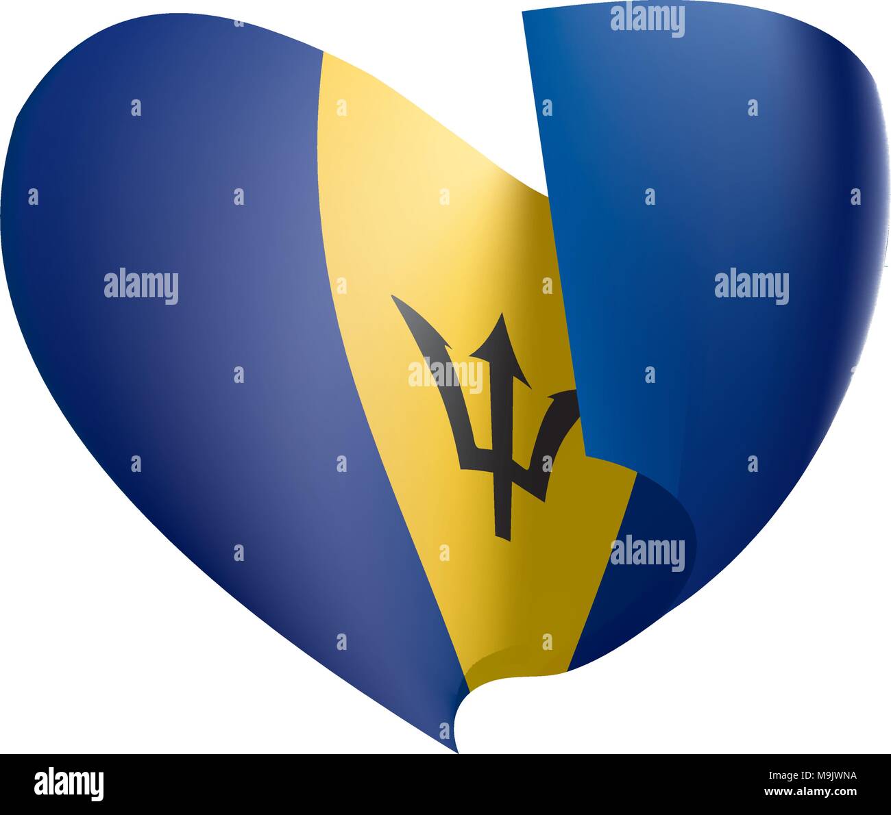Barbados flag, vector illustration Stock Vector Image & Art - Alamy