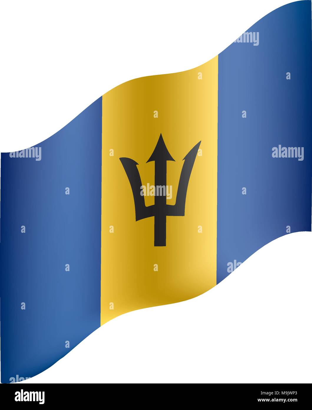 Barbados flag, vector illustration Stock Vector Image & Art - Alamy