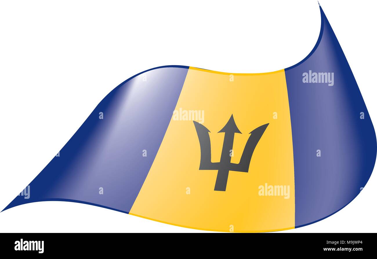 Barbados flag, vector illustration Stock Vector Image & Art - Alamy