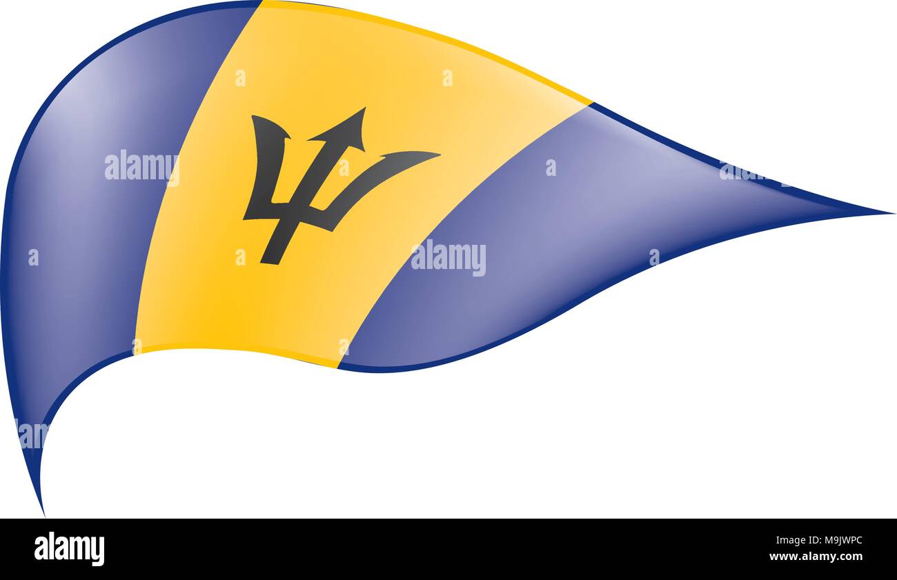 Barbados flag, vector illustration Stock Vector Image & Art - Alamy