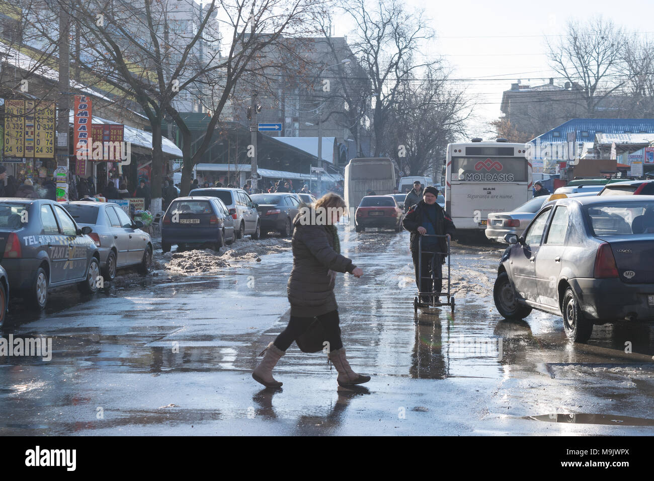 Moldavia chisinau central market street hi-res stock photography and ...