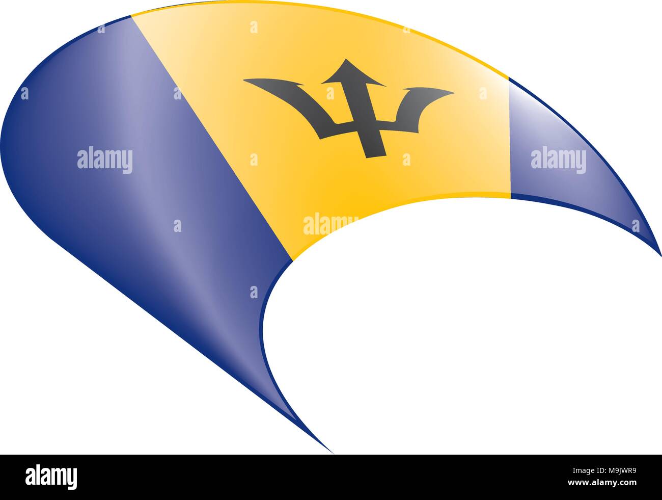 Barbados flag, vector illustration Stock Vector Image & Art - Alamy