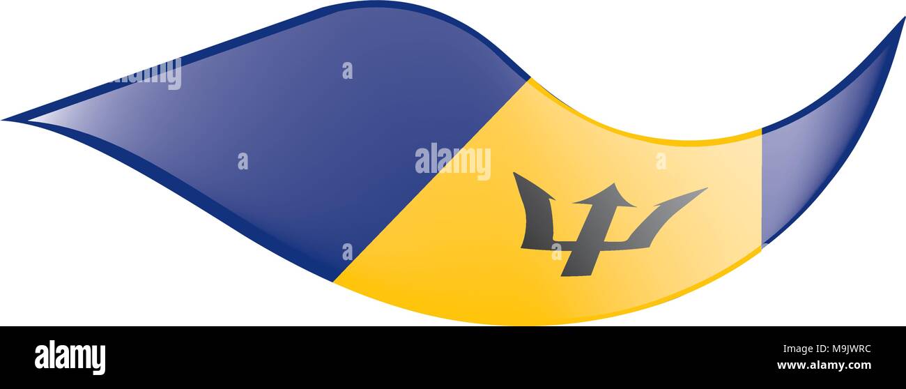 Barbados flag, vector illustration Stock Vector Image & Art - Alamy
