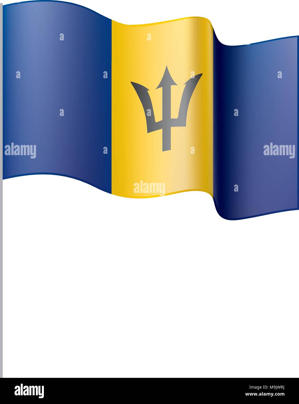 Barbados flag, vector illustration Stock Vector Image & Art - Alamy