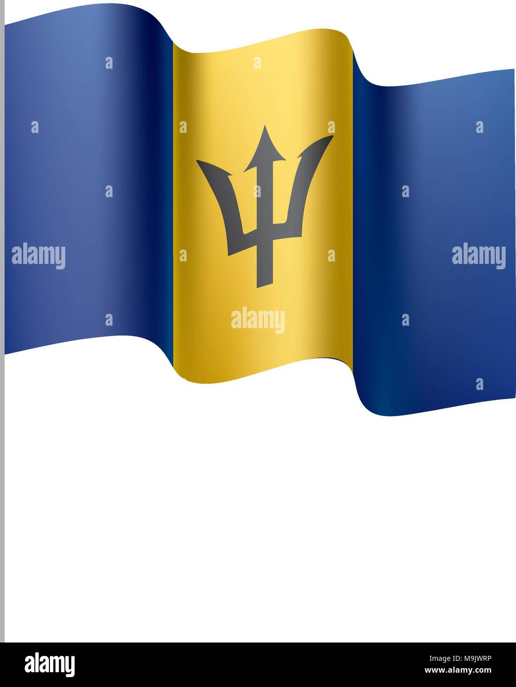 Barbados flag, vector illustration Stock Vector Image & Art - Alamy