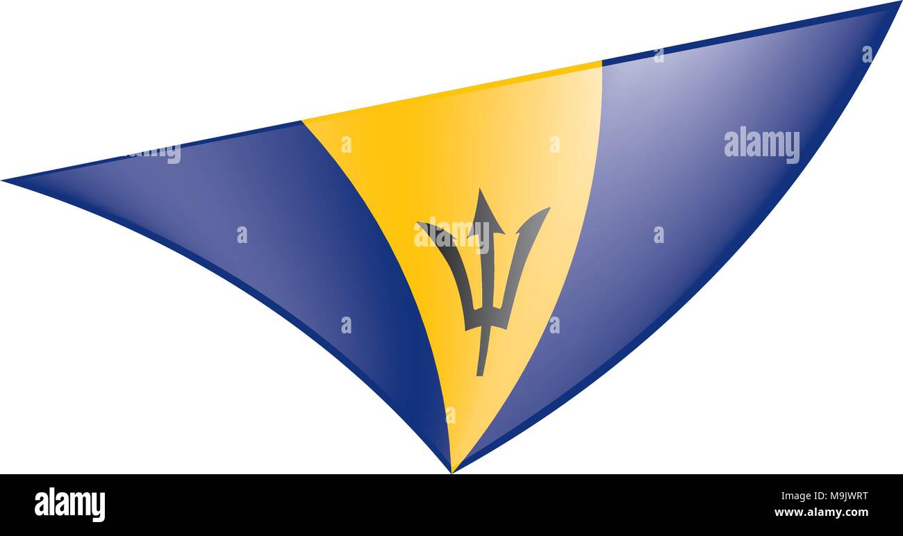 Barbados flag, vector illustration Stock Vector Image & Art - Alamy