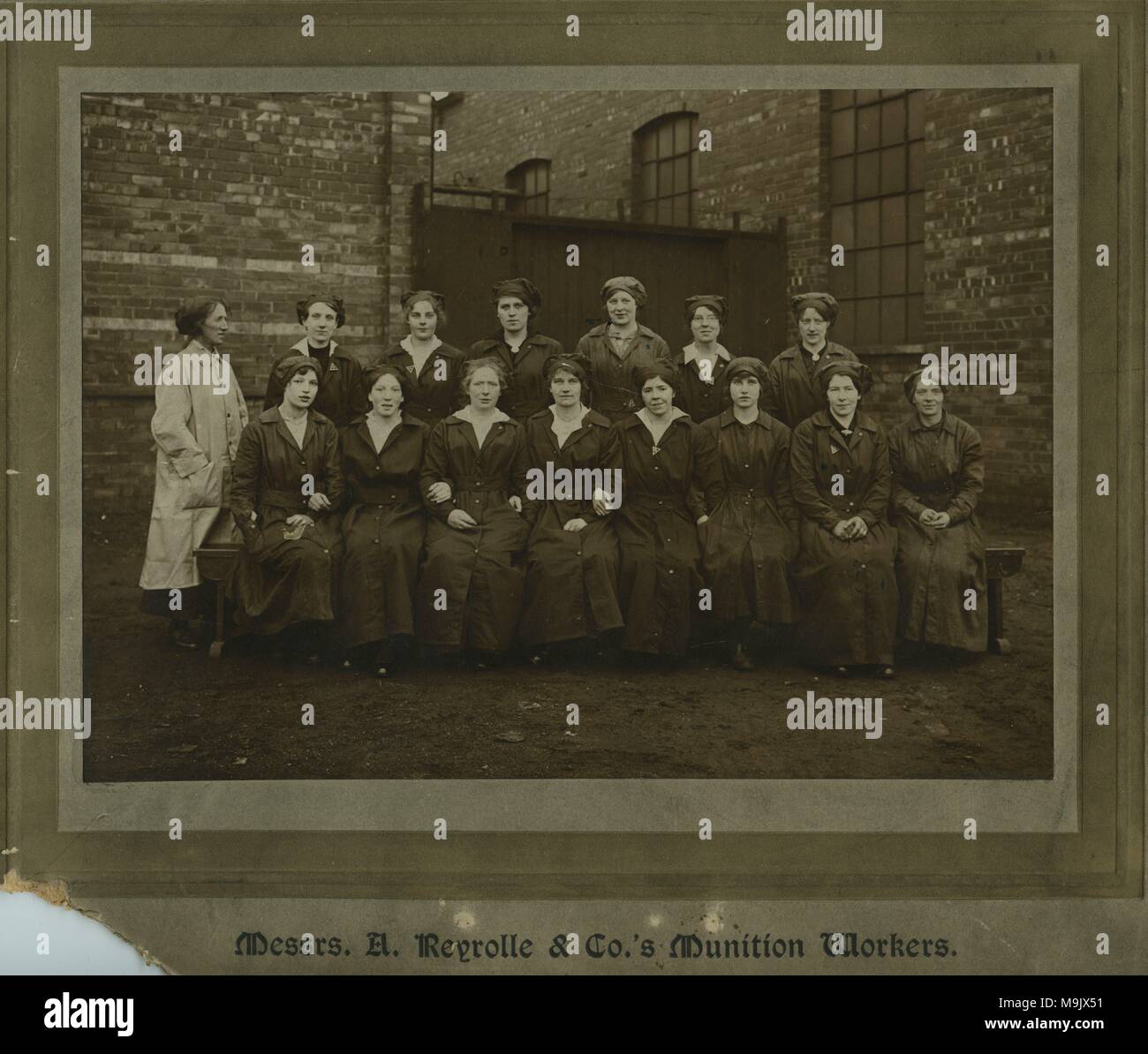 Messrs. A. Reyrolle & Co`s Munition Workers. Showing Women factory ...