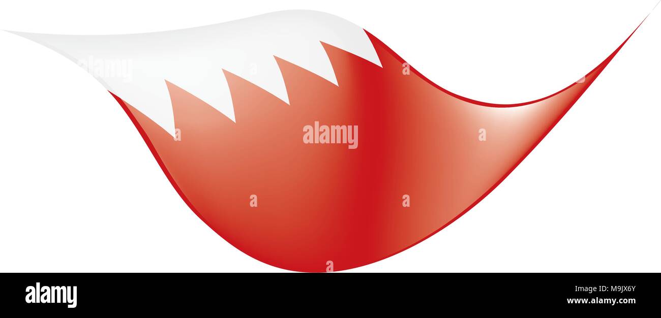 Bahrain flag, vector illustration Stock Vector Image & Art - Alamy