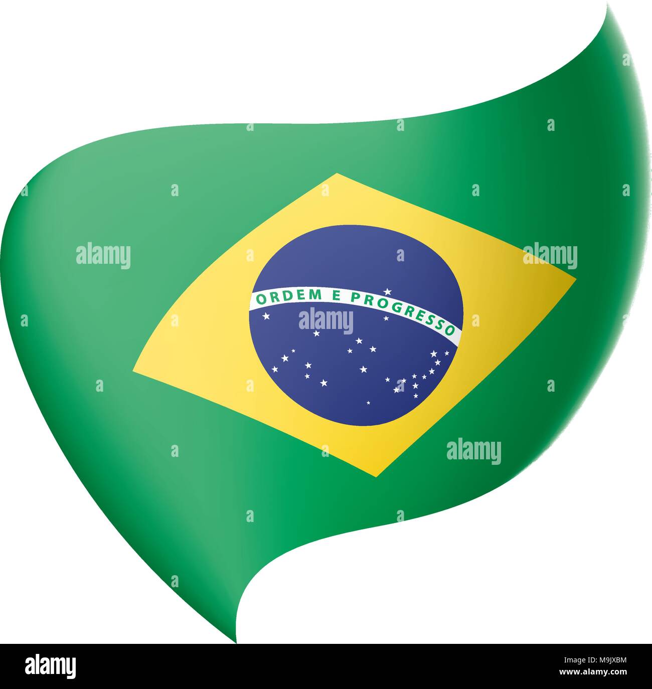 Brazil flag, vector illustration Stock Vector Image & Art - Alamy