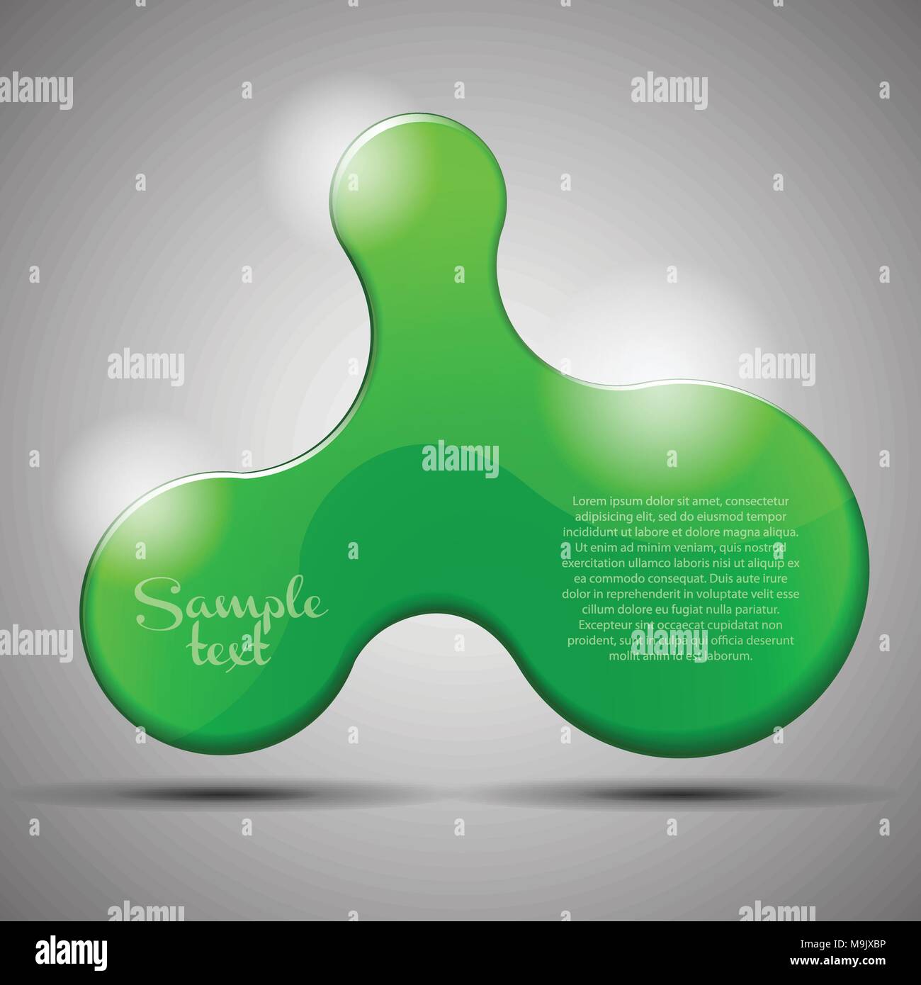 Abstract Green Glossy Eco Speech Bubble Concept for Web and Design ...