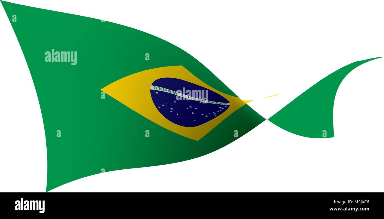 Brazil flag, vector illustration Stock Vector Image & Art - Alamy