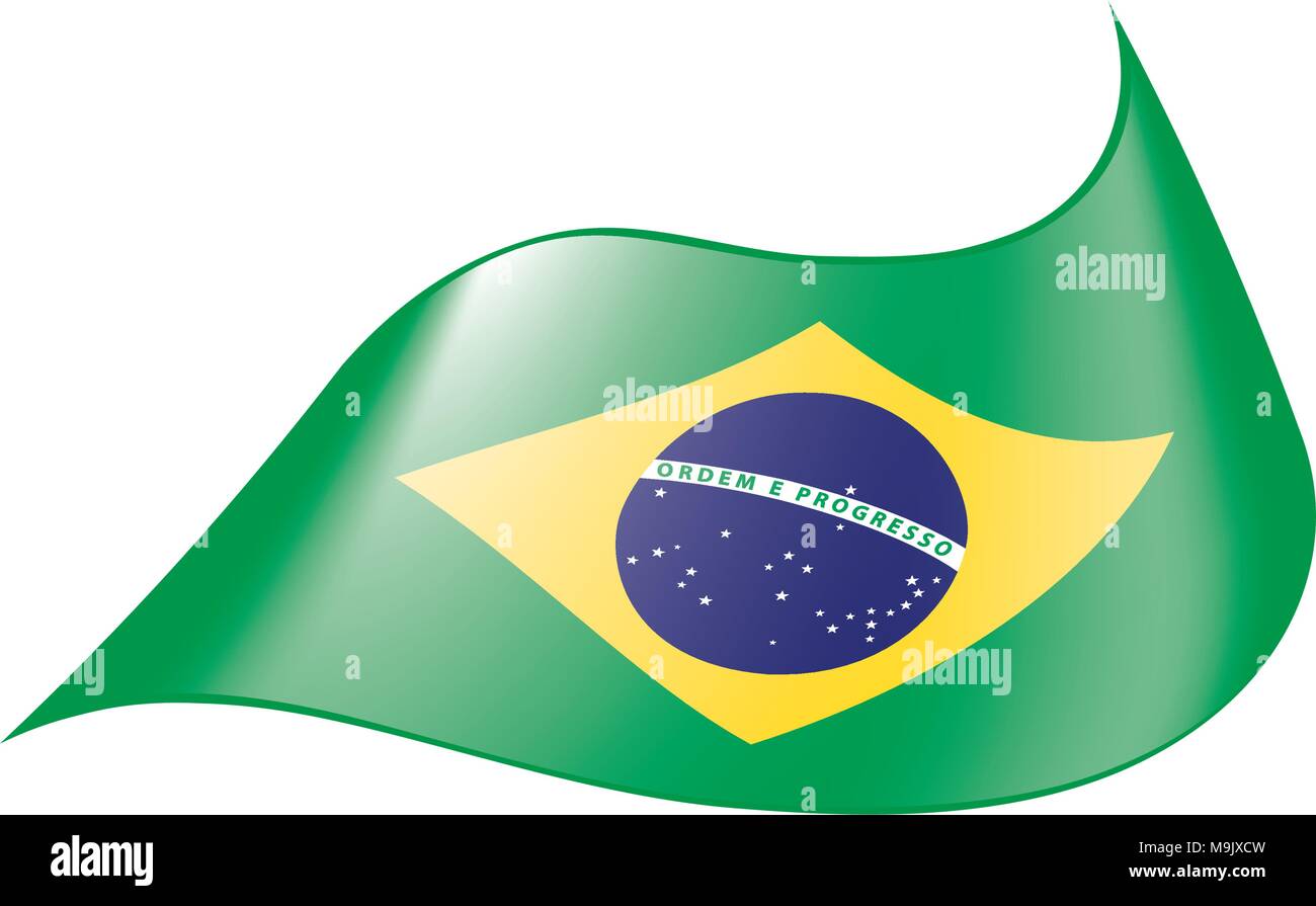 Brazil flag, vector illustration Stock Vector Image & Art - Alamy