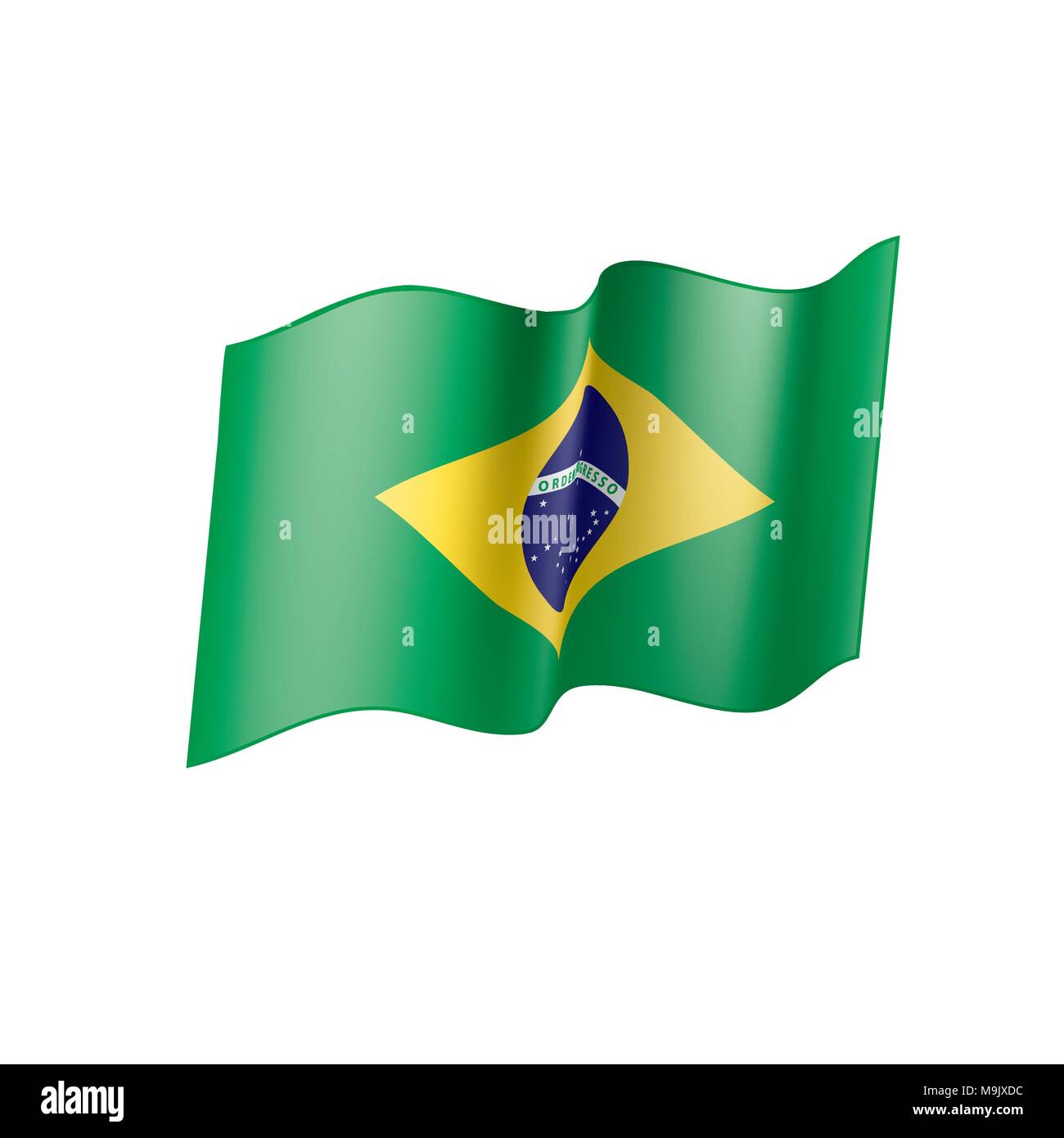 Brazil flag, vector illustration Stock Vector Image & Art - Alamy