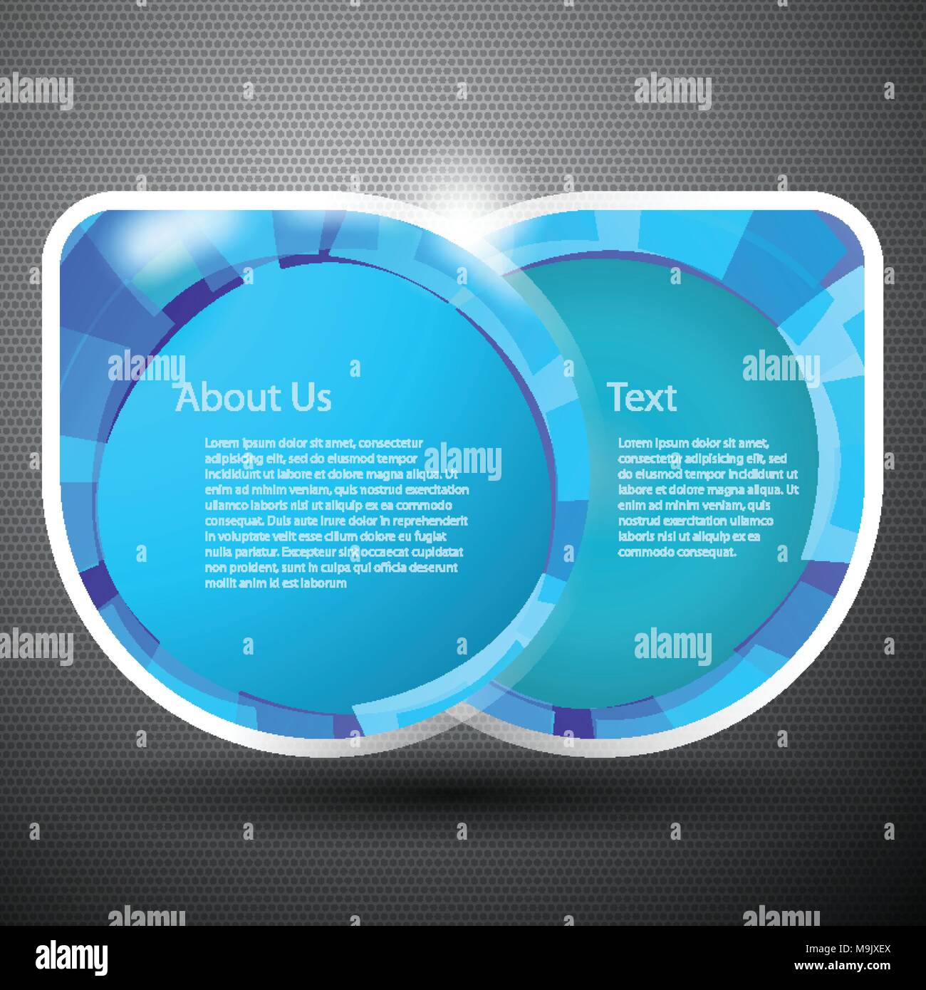 Abstract Shiny Blue Modern Styled Round Speech Bubble Concept Design ...