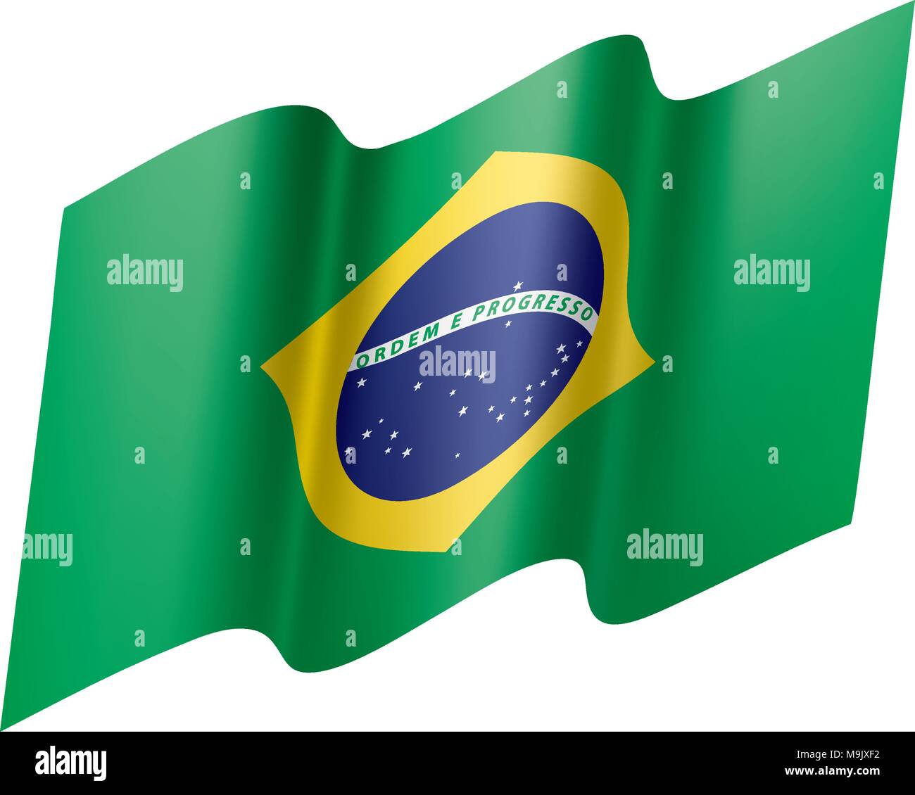 Brazil flag, vector illustration Stock Vector Image & Art - Alamy