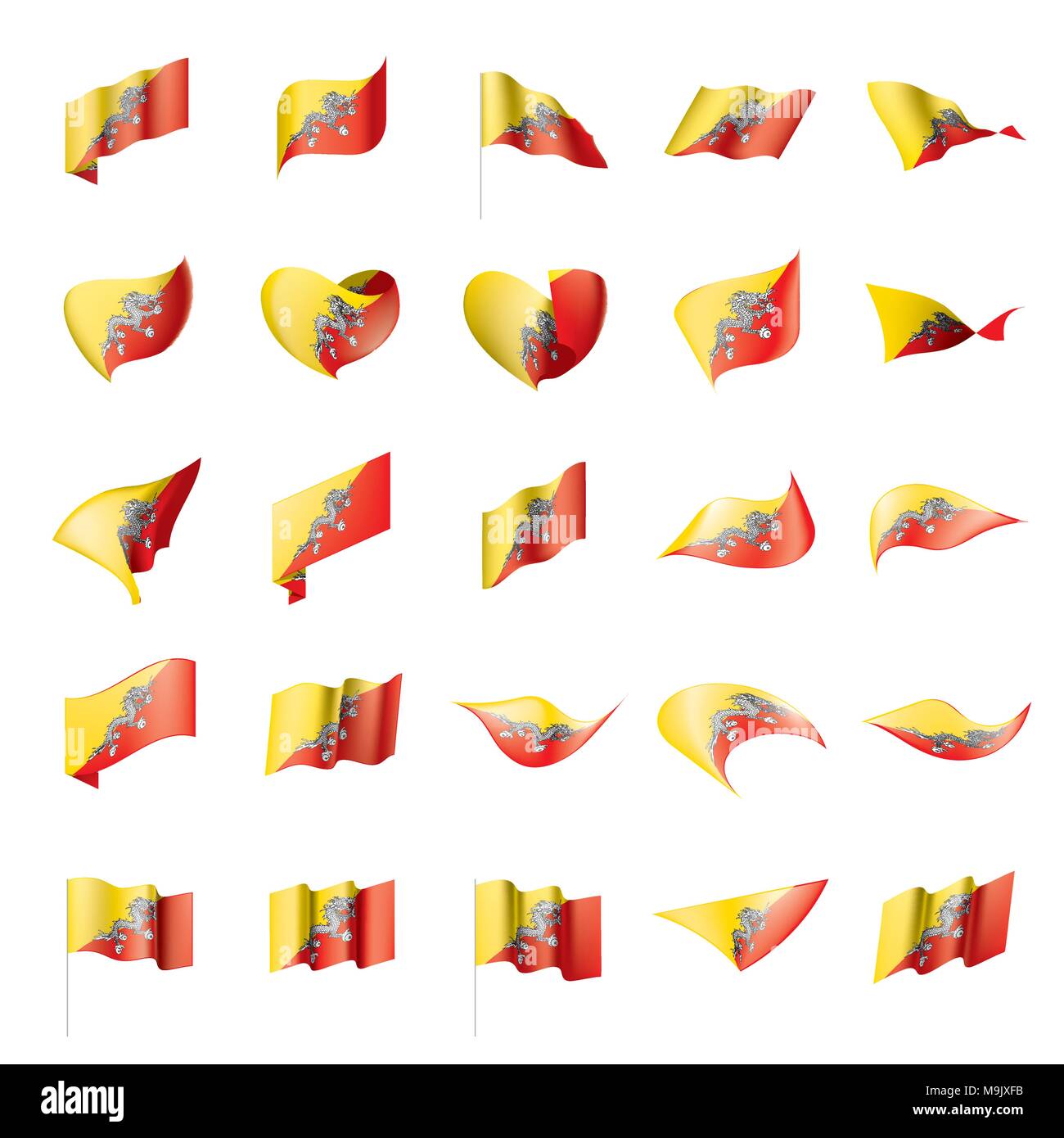 Bhutan flag, vector illustration Stock Vector Image & Art - Alamy