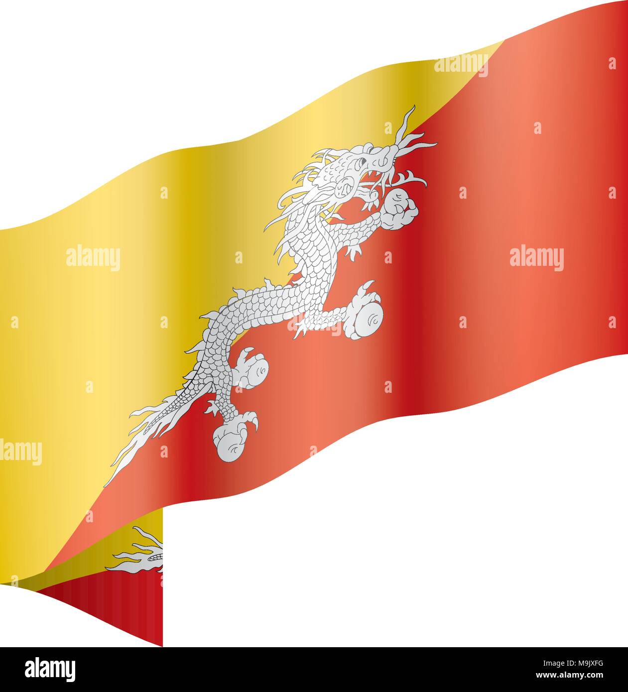 Bhutan flag, vector illustration Stock Vector Image & Art - Alamy