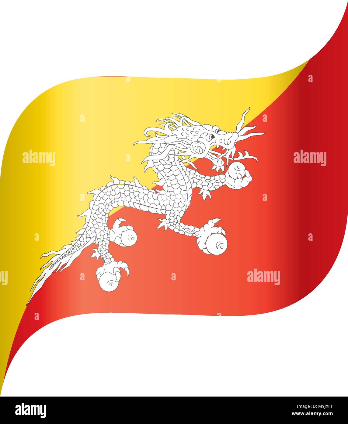 Bhutan flag, vector illustration Stock Vector Image & Art - Alamy
