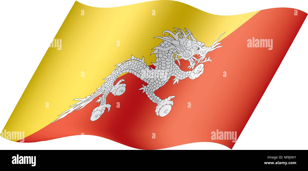Bhutan flag, vector illustration Stock Vector Image & Art - Alamy