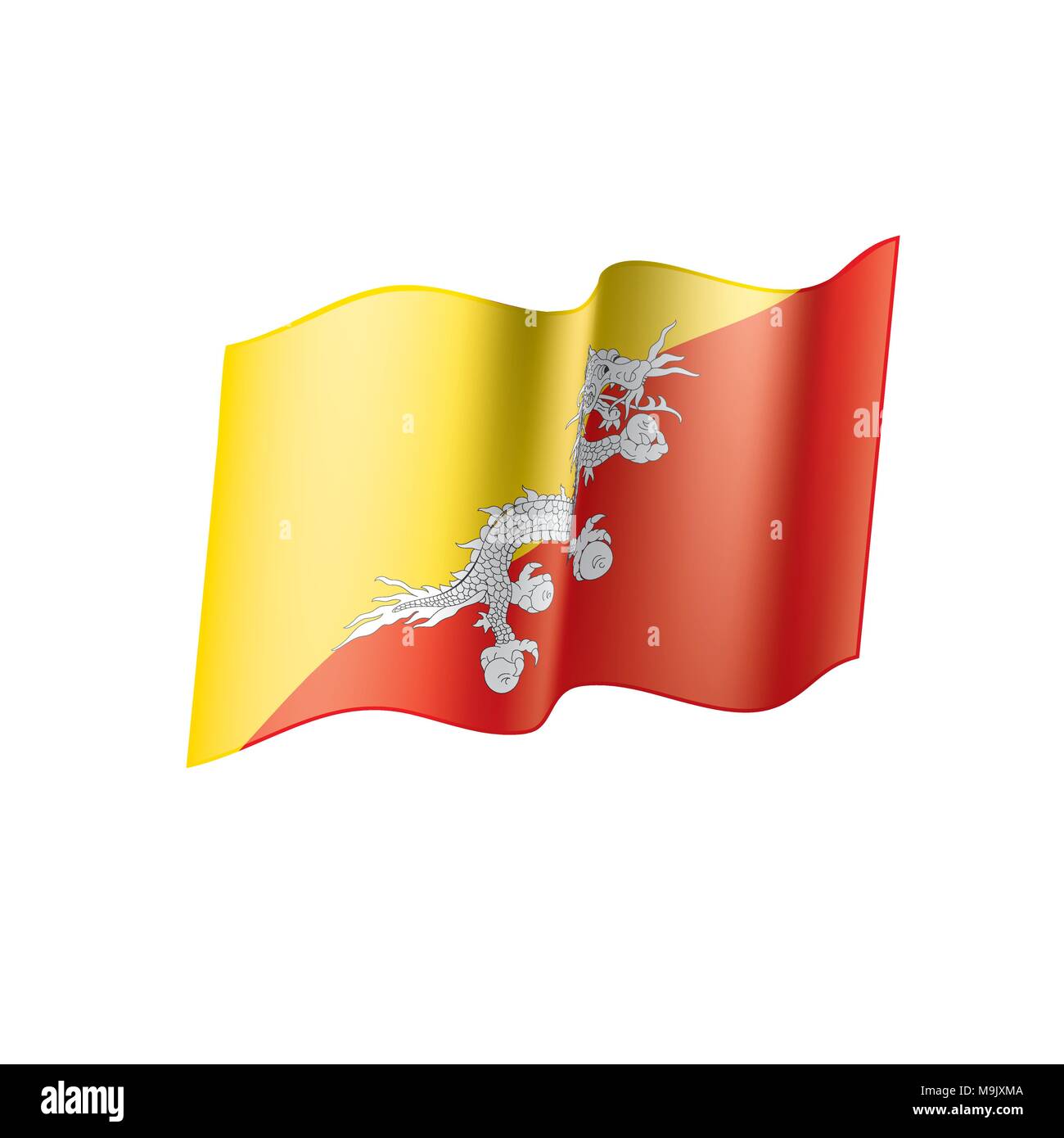 Bhutan flag, vector illustration Stock Vector Image & Art - Alamy