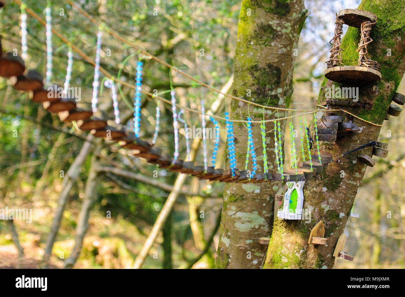 Fairy bridge at the fairy trail, Slieve Gullion, County Armagh ...