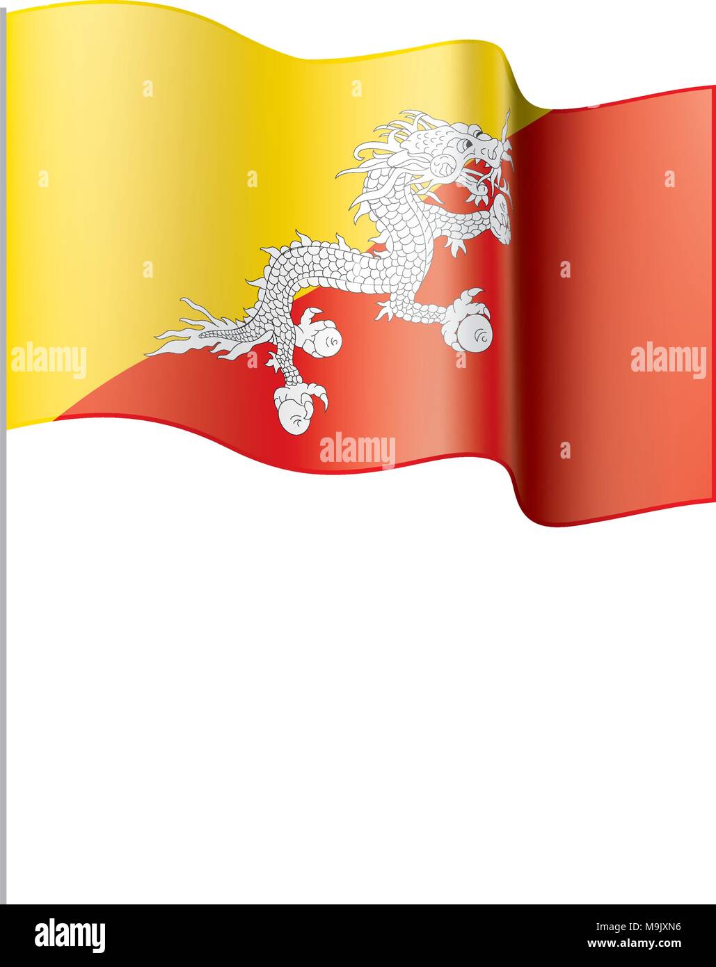 Bhutan flag, vector illustration Stock Vector Image & Art - Alamy