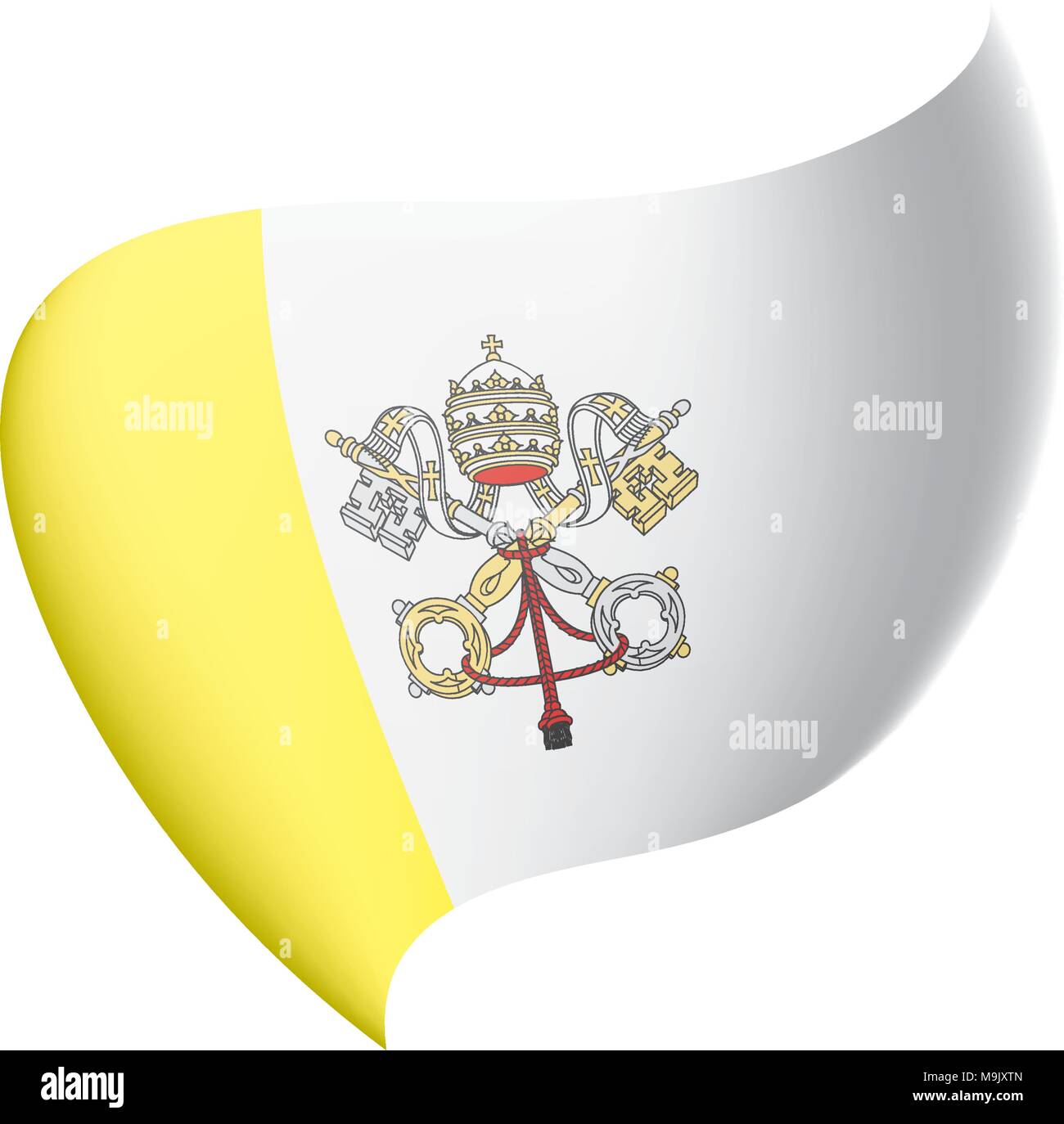 Flag the holy see Stock Vector Images - Alamy