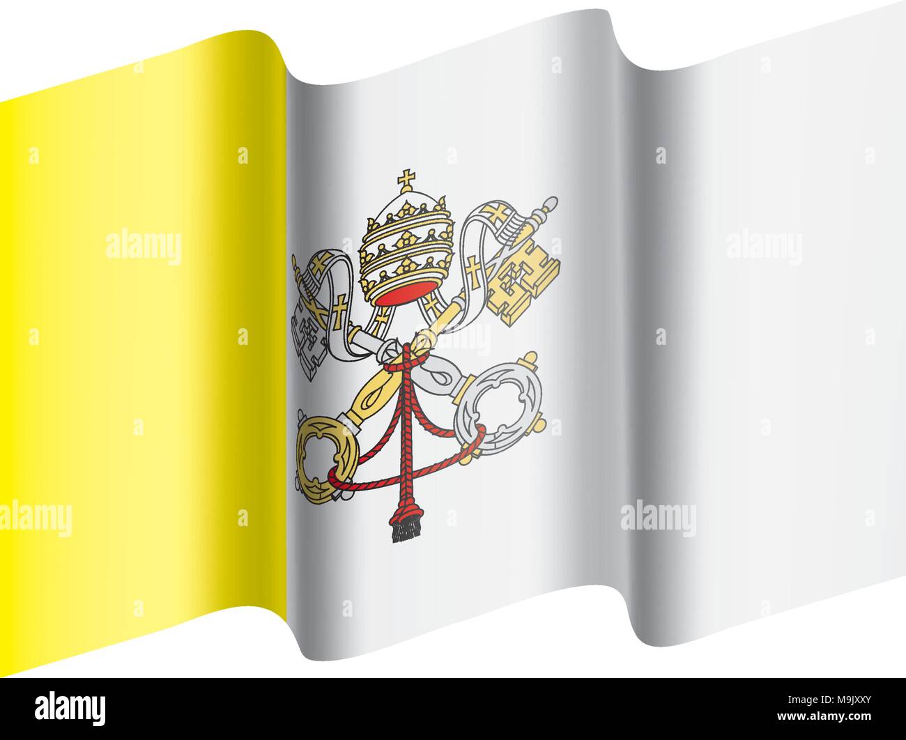 Vatican flag, vector illustration Stock Vector Image & Art - Alamy