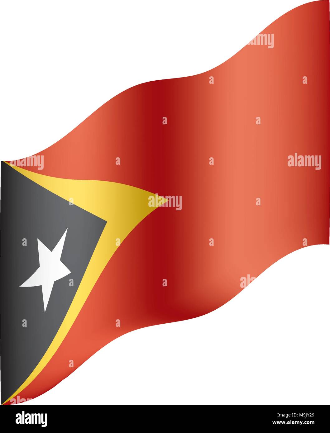 Democratic republic timor leste flag Stock Vector Images - Alamy