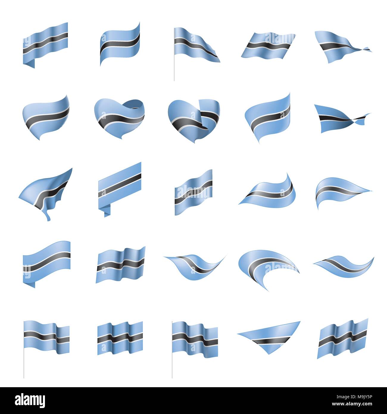 Botswana flag, vector illustration Stock Vector Image & Art - Alamy