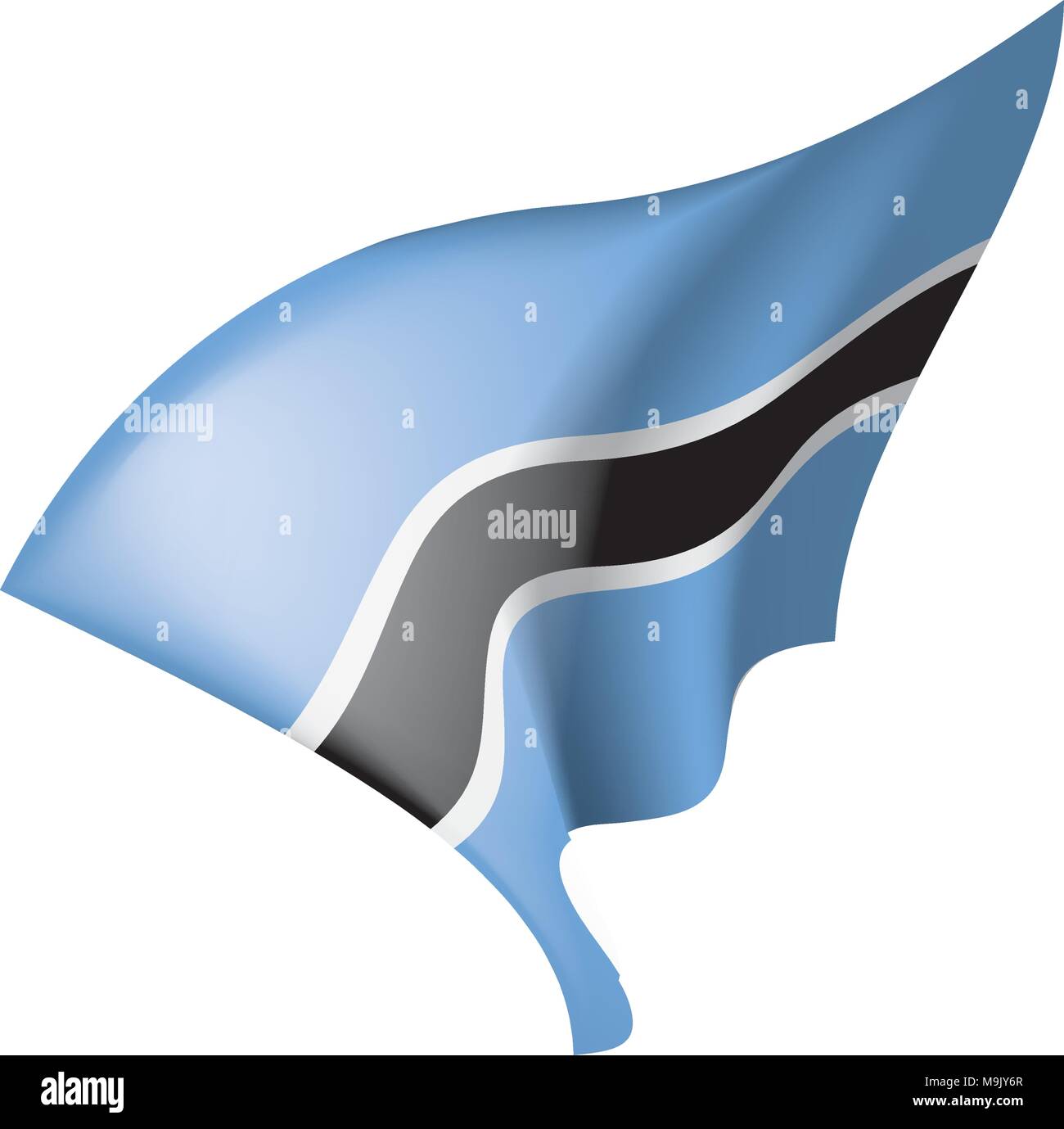 Botswana flag, vector illustration Stock Vector Image & Art - Alamy