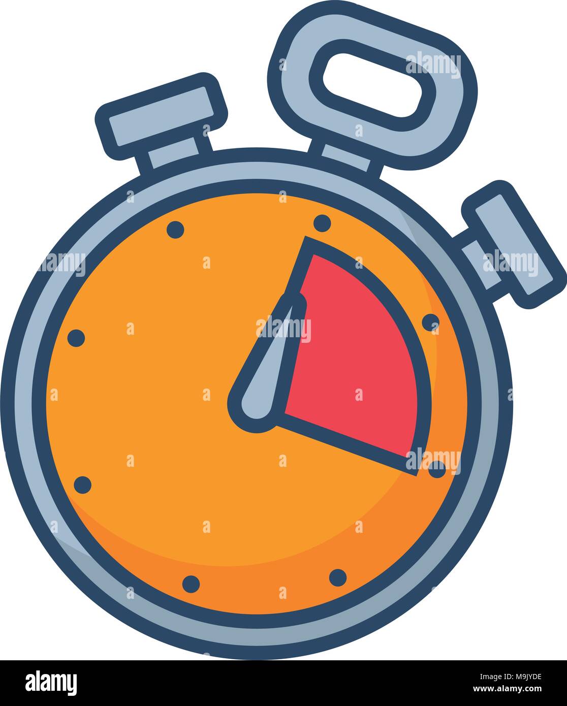 sport chronometer icon over white background, colorful design. vector ...