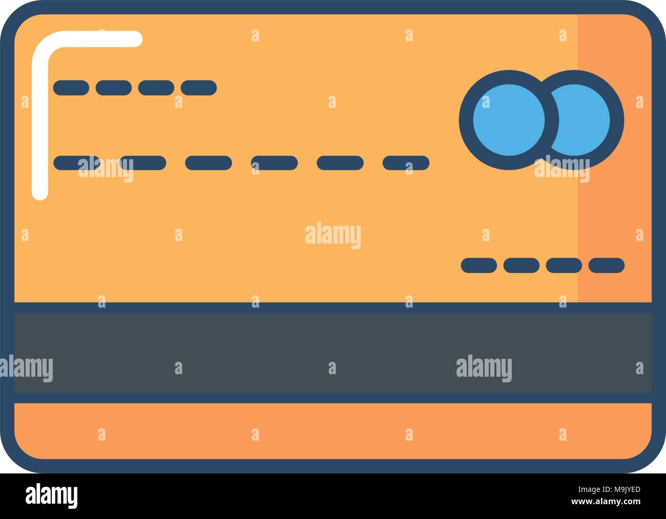 credit card icon over white background, colorful design. vector ...