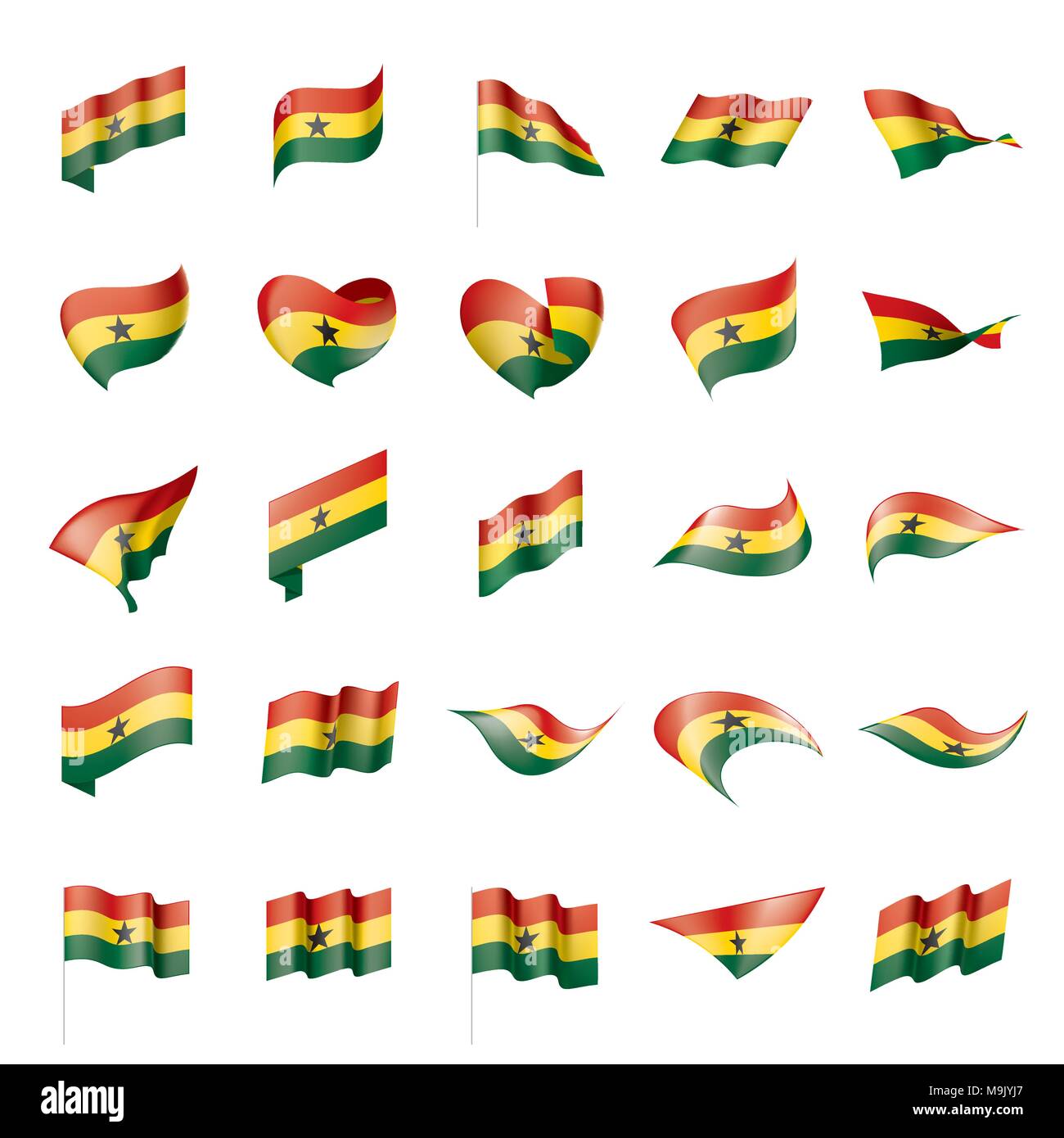 Ghana flag, vector illustration Stock Vector Image & Art - Alamy