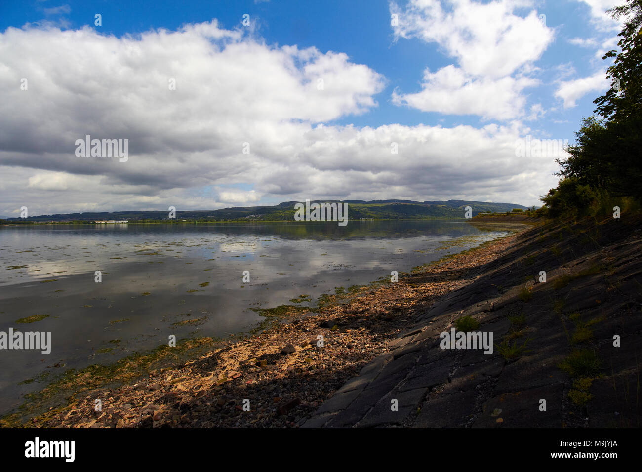 Dumbarton Castle River Clyde Scotland Stock Photo - Alamy