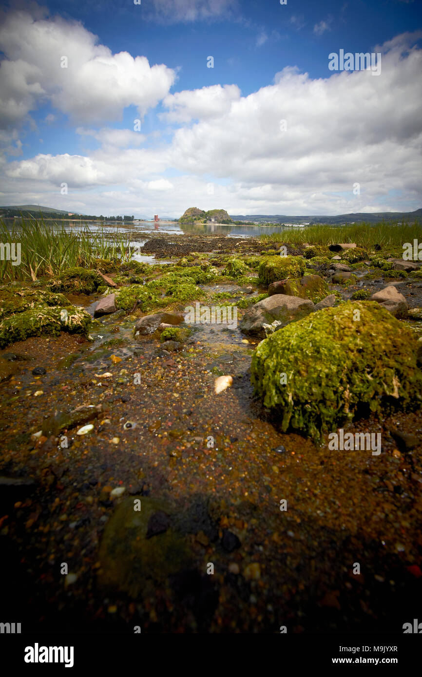 Dumbarton Castle River Clyde Scotland Stock Photo - Alamy
