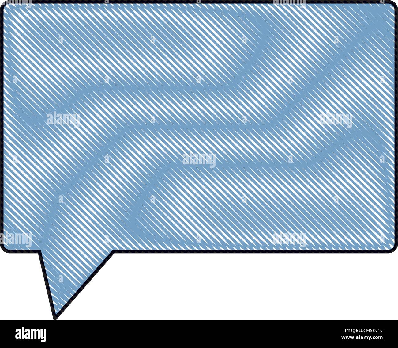 speech square bubble icon over white background, colorful design ...