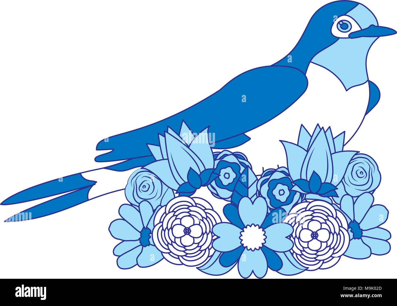 Bird duo Stock Vector Images - Alamy