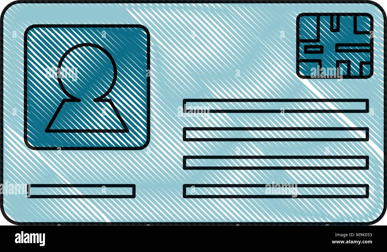 id card icon over white background, colorful design. vector ...