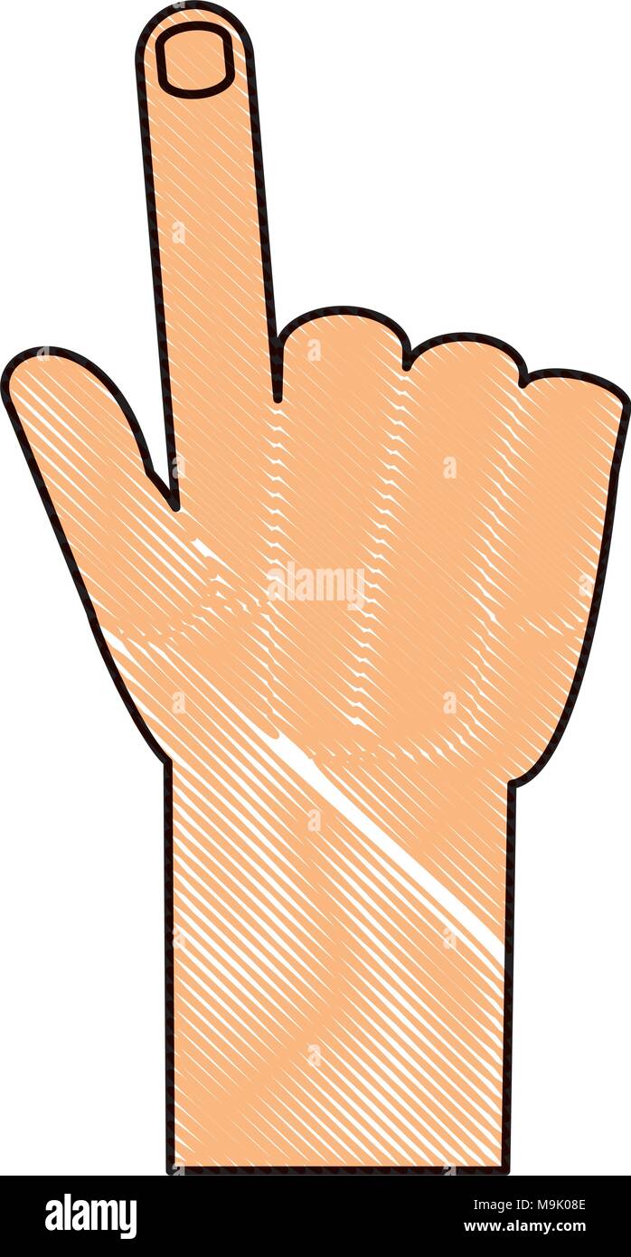 hand pointing icon over white background, colorful design. vector ...