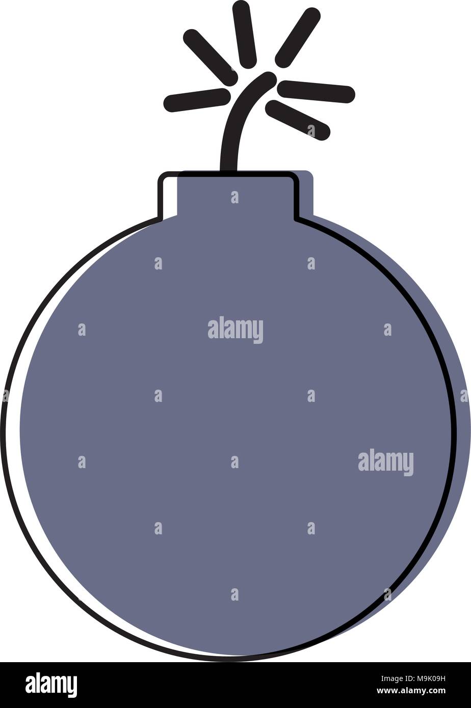 bomb icon over white background, colorful design. vector illustration ...