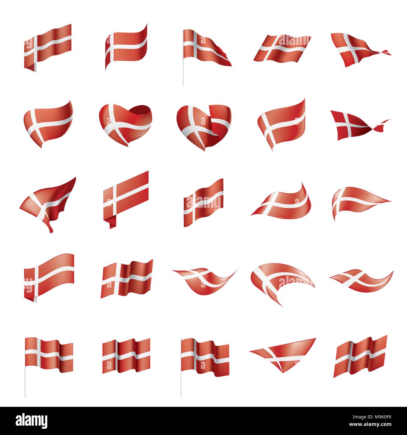 Denmark flag, vector illustration Stock Vector Image & Art - Alamy