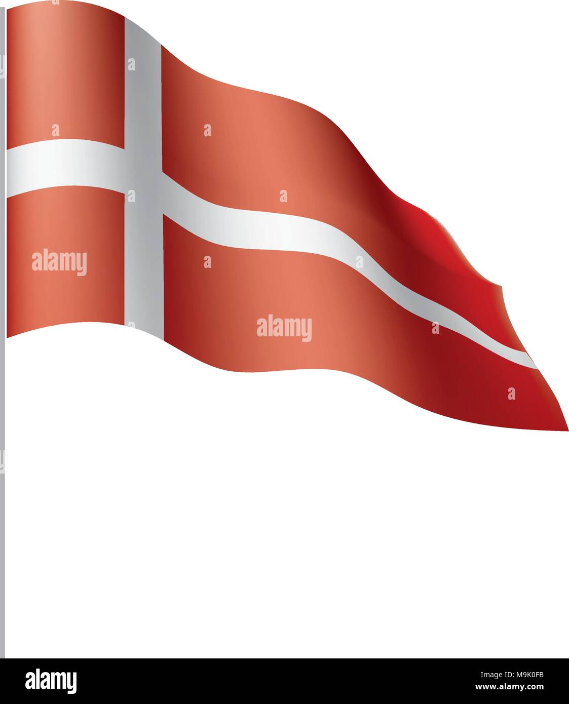 Denmark flag, vector illustration Stock Vector Image & Art - Alamy