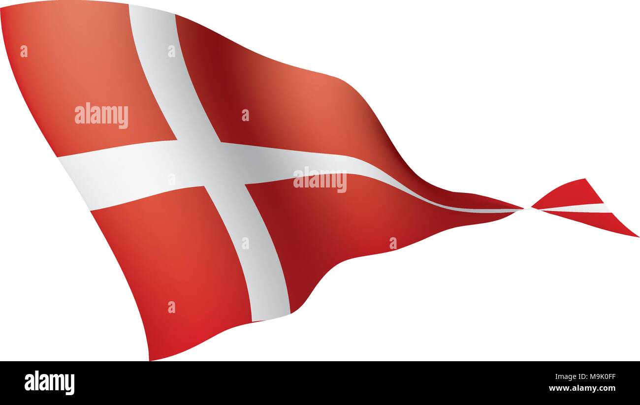 Denmark flag, vector illustration Stock Vector Image & Art - Alamy